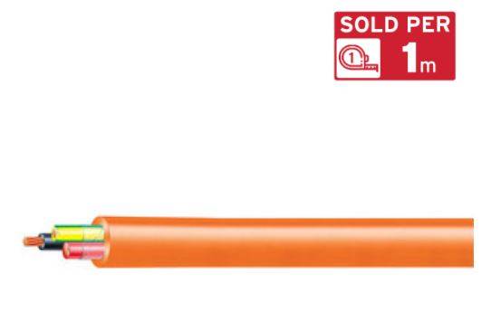 2.52C&EC1KV500 0.6/1kV V-90 PVC Insulated Circular Cable, 2 Core plus ...