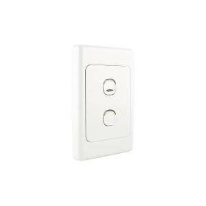 Clipsal 2000 Series 2031VHBK 1 Gang Flush Surround and Grid Plate ...