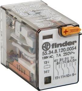 NHP 55340054240VAC Miniature GP Relay 7A 4 C/O 240V AC Coil w/Pb+Led+Mi ...