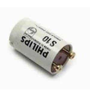 Philips S10 Fluorescent Lamp Starter, 4-65W, 220-240V, White, 21.5mm x ...