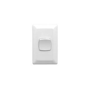 Clipsal Prestige P2031VAWE 1 Gang 1 Pole Flush Switch, White Electric ...