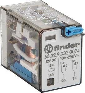 NHP 5532007424VDC Miniature GP Relay 10A 2 C/O 24V DC Coil w/Pb+Led+Mi ...