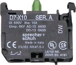 NHP D7X10 Contact block screw terminals 1N/O | Buy Online – Adelaide ...