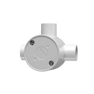 Junction box round deep pvc 25mm 3way CLI240/25/3DGY | Buy Online – Adelaide Building Supplies , SA