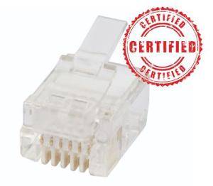 Plug rj12 6p6c round stranded 100pk CAB0666RST-C | Buy Online ...