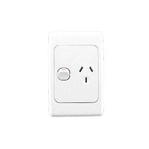 Gpo socket swt sgl vert 10a white CLI2015VWE | Buy Online – Adelaide ...