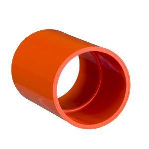 Plain coupling pvc 50mm orange CLI242/50EO | Buy Online – Adelaide ...