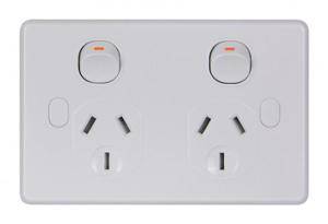 Power point switched 2 gang double pole GSMPUPP2GVP | Buy Online ...