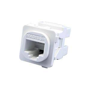 Jack rj45 clipsal mount cat 5e white GARMT54501C | Buy Online ...