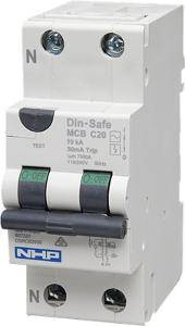 Rcbo din-safe 10ka 1p+n 10a c curve 30ma NHPDSRCB1030A | Buy Online ...