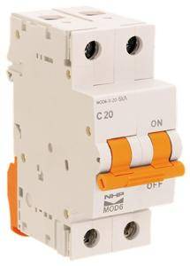 Mcb 6ka 2p 63a c curve mod6 NHPMOD6263 | Buy Online – Adelaide Building Supplies , SA