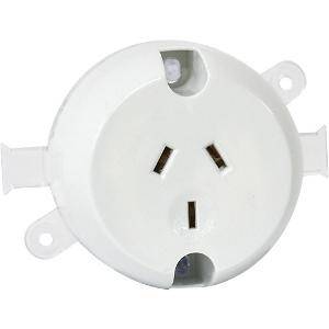 Plug base 10a 3 pin 240v OMEPB1 | Buy Online – Adelaide Building ...
