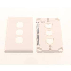 Light switch 3 gang plate only RVLS3P | Buy Online – Adelaide Building ...