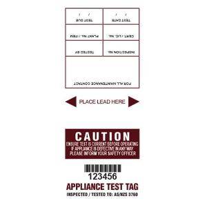 Self laminat test tag black except nsw MMSSLBLK | Buy Online – Adelaide ...