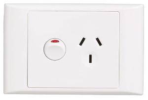 Gpo socket single 10a horz shuttered HAGWBP1S | Buy Online – Adelaide ...